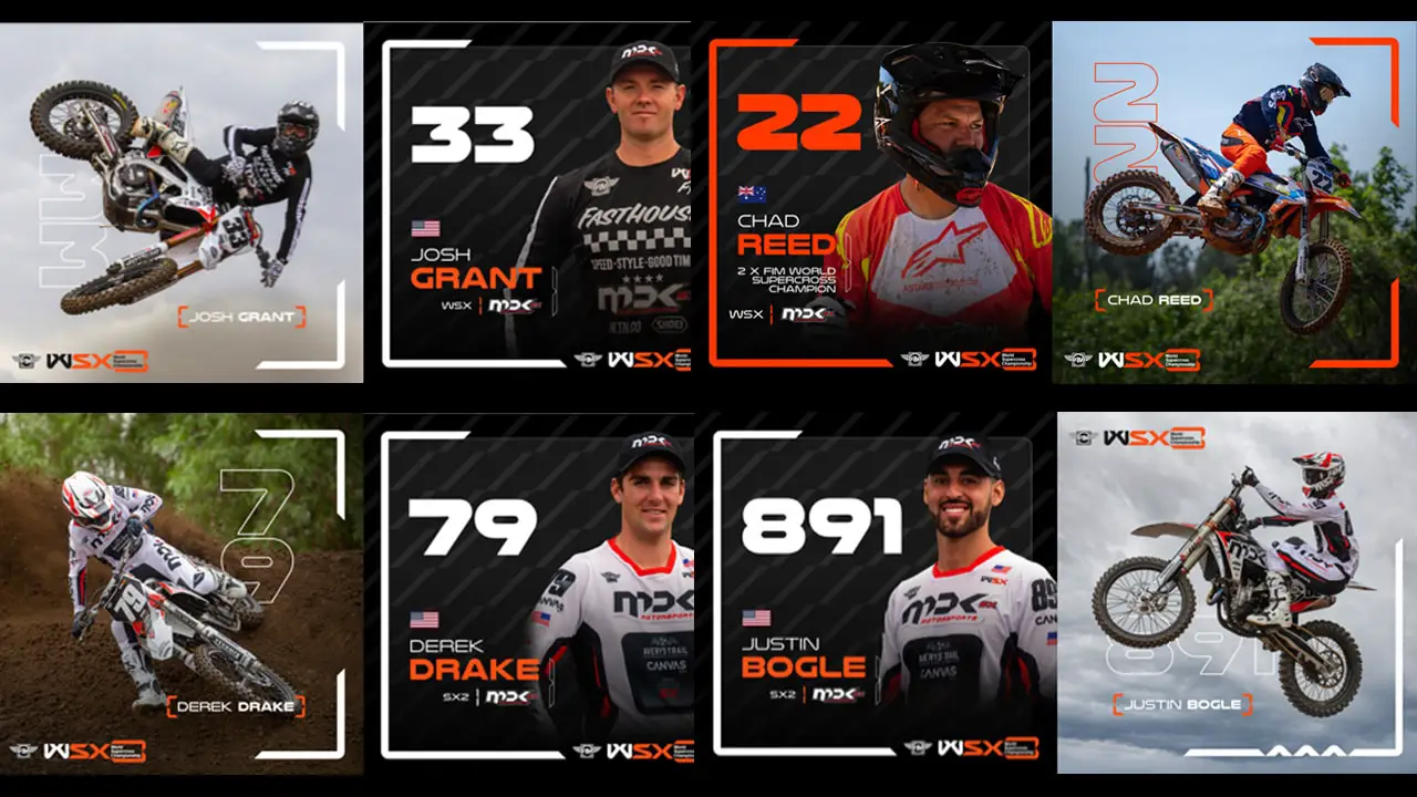 JOSH GRANT, JUSTIN BOGLE & DEREK DRAKE JOIN CHAD REED ON MDK MOTORSPORTS